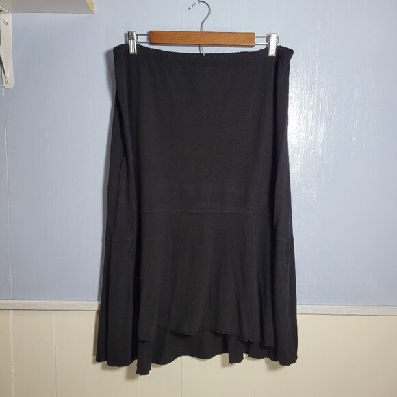 J. Jill | Skirts | Vintage J Jill Extra Large Classic Black Pull On ...